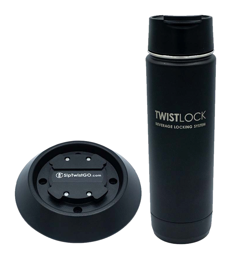 TwistLock Beverage Locking System Flat Mount and Canteen Combo Pack ...